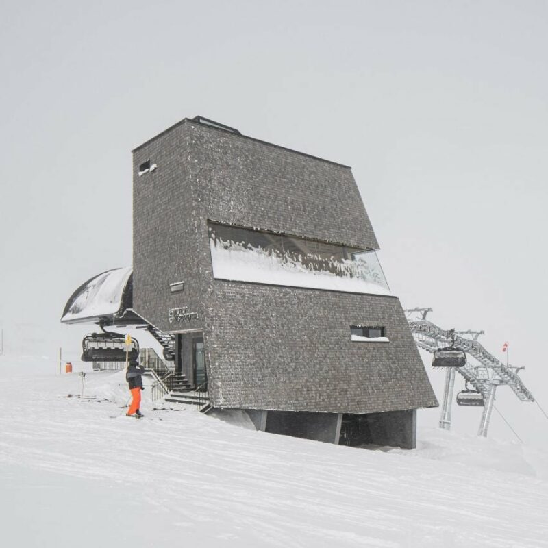 Snøhetta places shingle-clad viewing tower on mountain peak in Austria ...