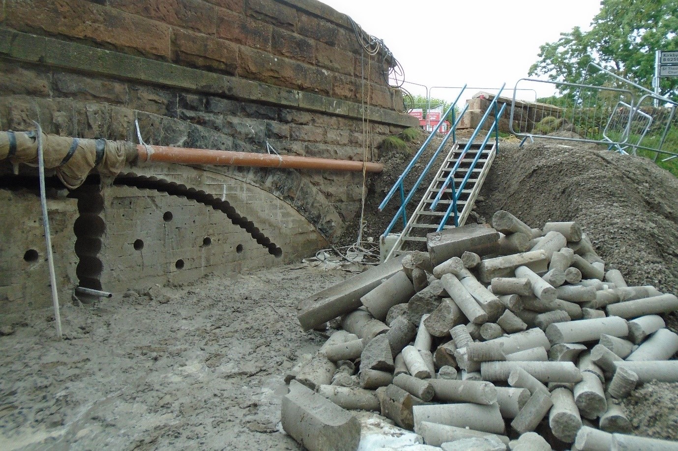 Progress made in Great Musgrave Bridge excavation - BuildMyTalent